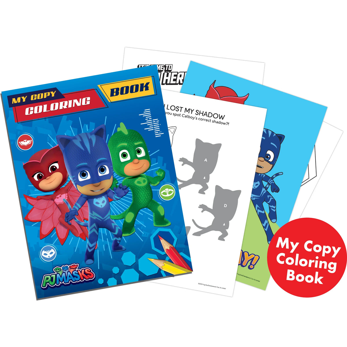PJ Masks - Coloring Book A4 - Mod 35-Age 3 Years & Above - Peekaboo