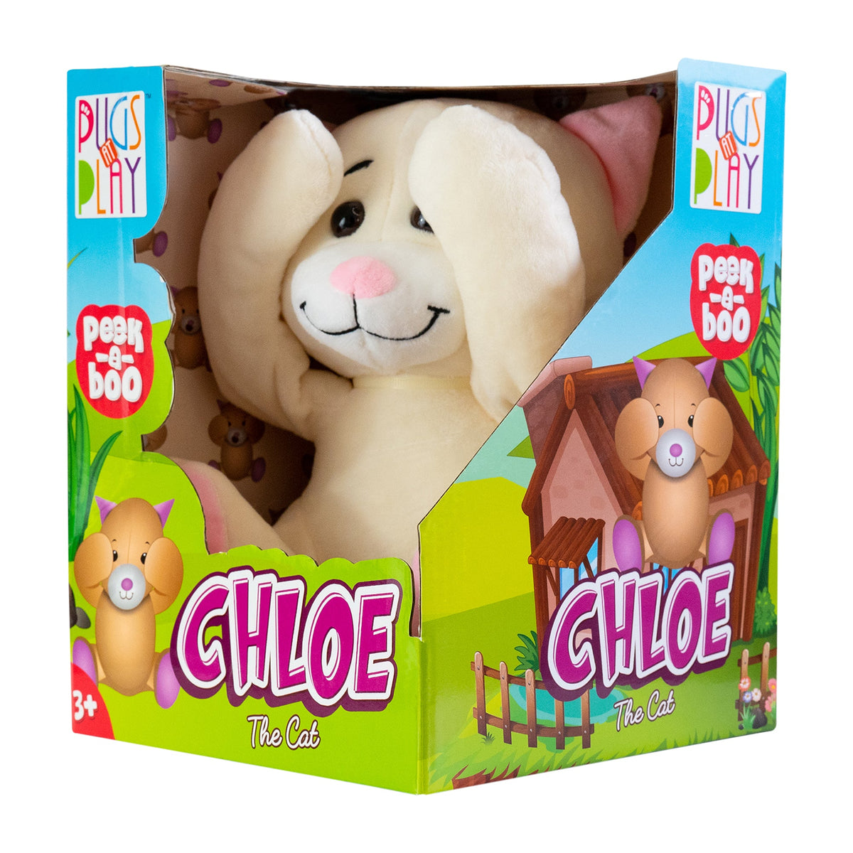 Pugs At Play Peek A Boo Chloe Cat Multicolour Age-2-3 Years - Peekaboo