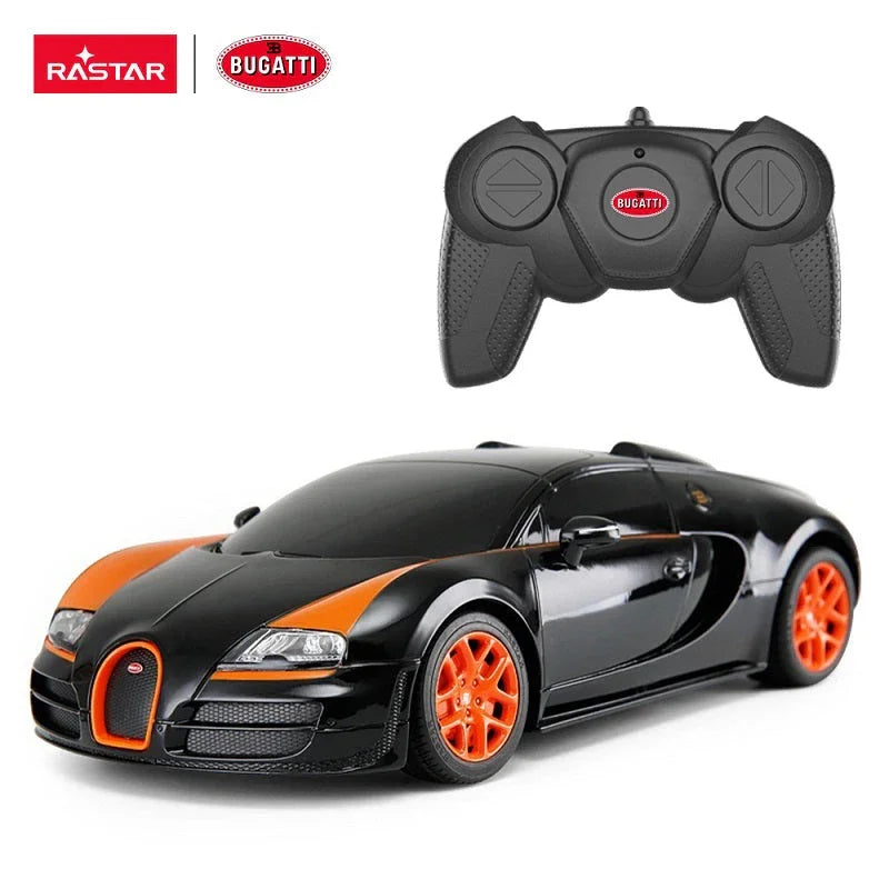 Rastar Bugatti Grand Sport Vitesse R/C 1:18 Remote Control Car Black ...