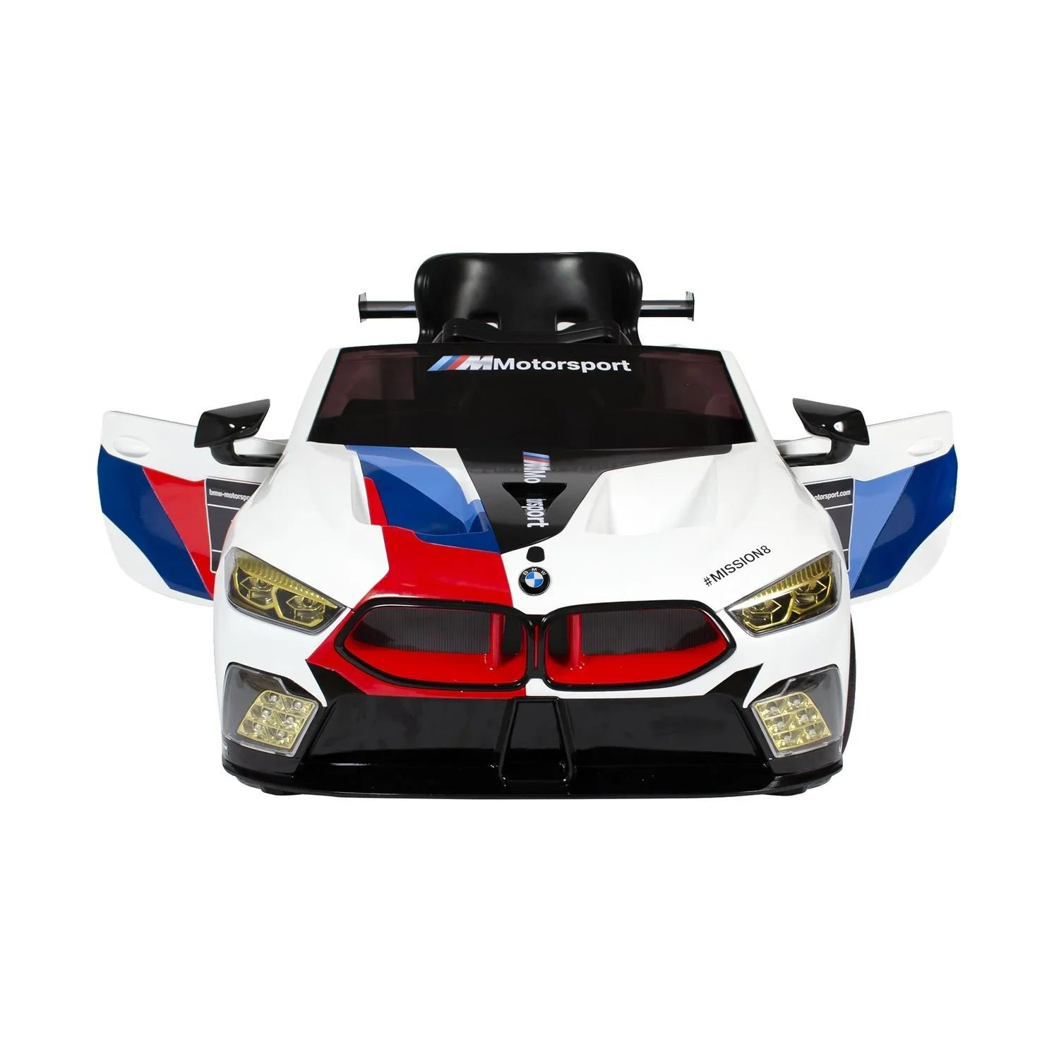 Rollplay Bmw M8 Gte Racing, 12V, Remote Control, White Age 3-6Y - Peekaboo