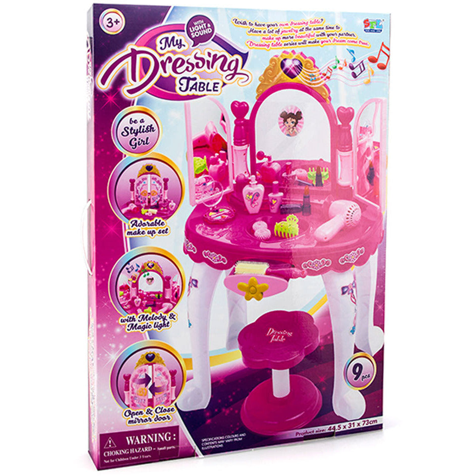 SFL - My Dressing Table With Light & Sound Pink Age- 3 Years and Above ...
