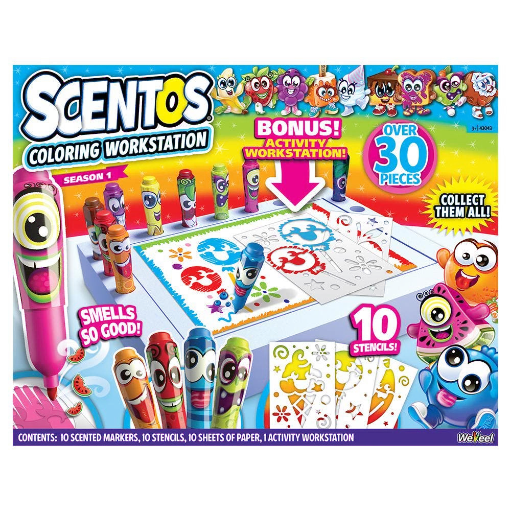 Scentos Scented Coloring Workshop 30pc - Peekaboo