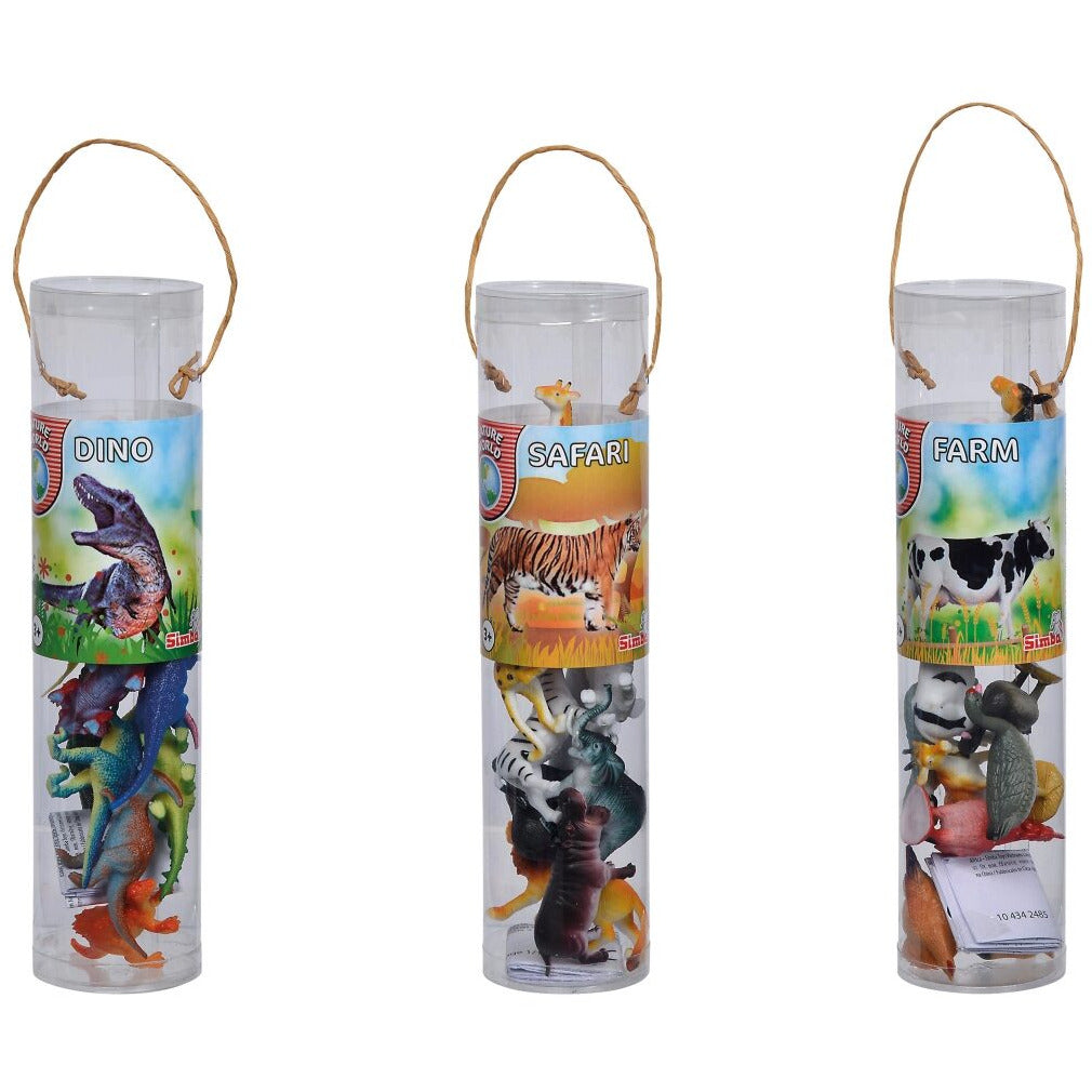 Simba - Animals In Tube, 3-Ass. Multicolor Age-3 Years & Above - Peekaboo