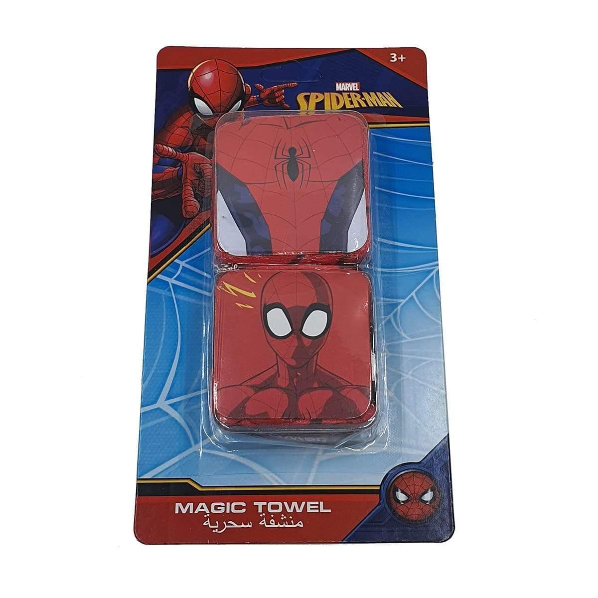Marvel Spiderman Expanding Magic Towels -Set Of 2 Kids - Peekaboo