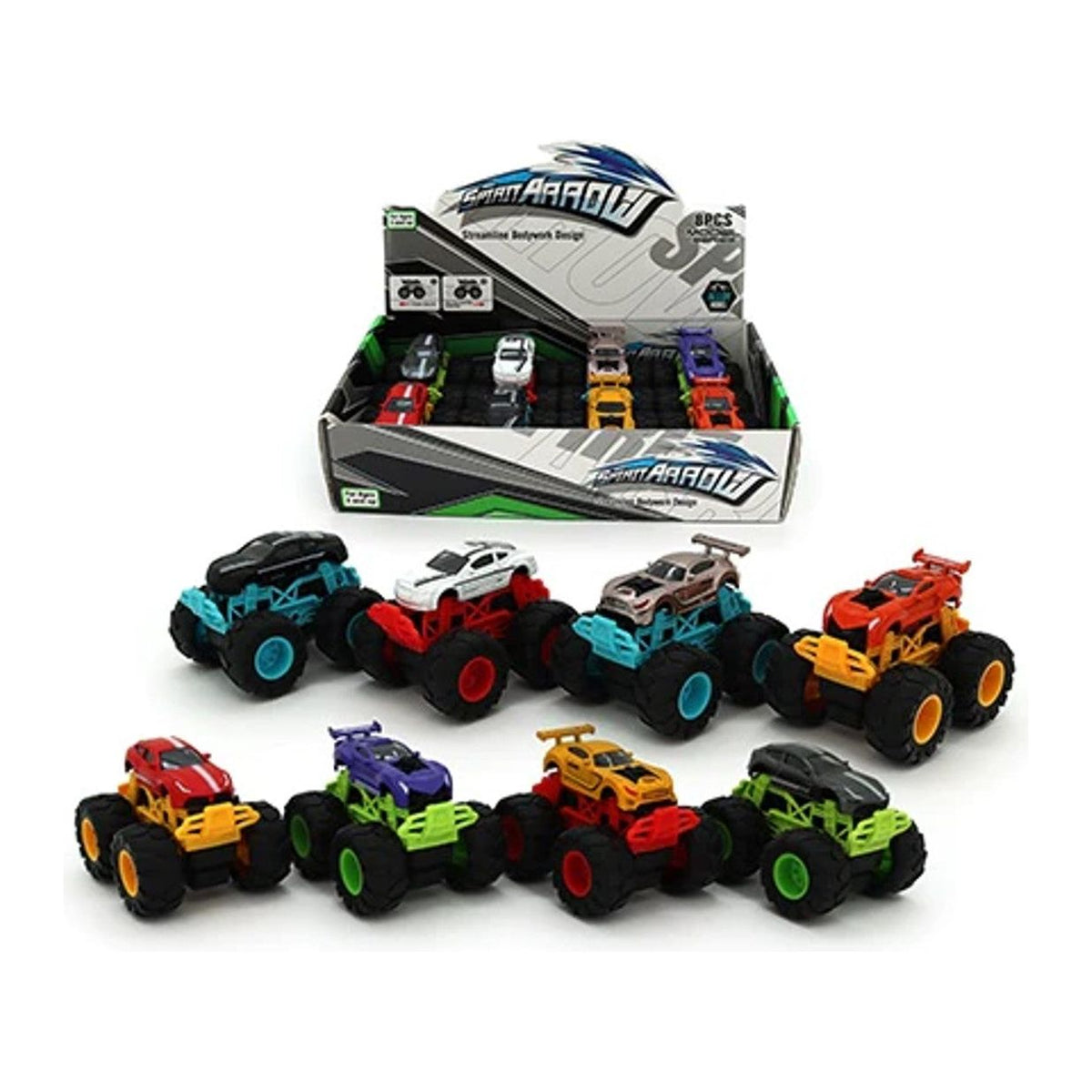 Spirit Arrow Die Cast Pullback Monster Truck Assorted Pack of 1 Age- 3 ...