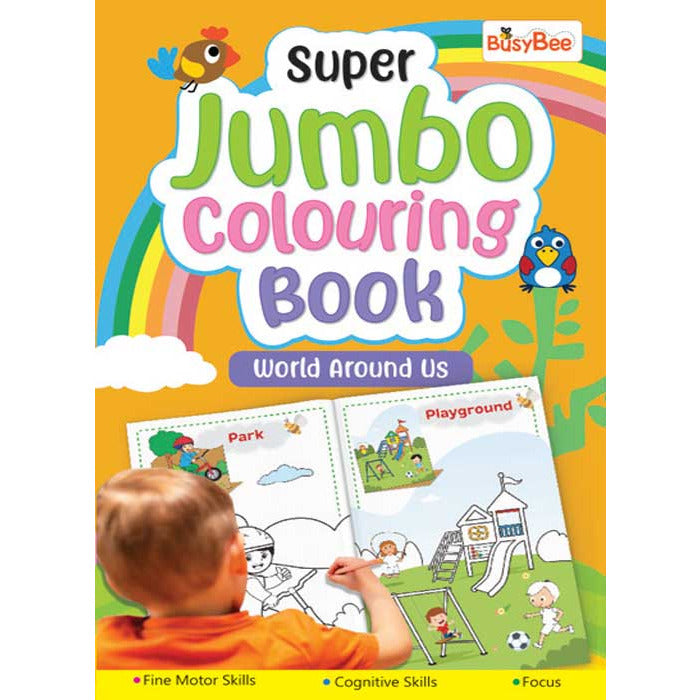 Super Jumbo Colouring Book (World Around Us) - Peekaboo