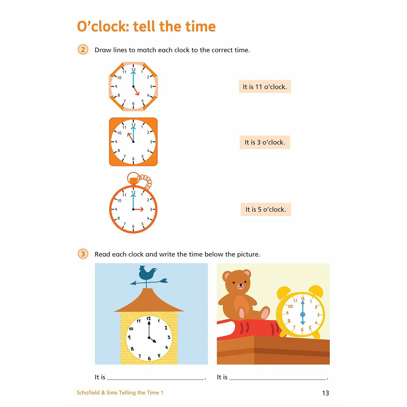 Telling the Time Book 1 (KS1 Maths, Ages 5-6) - Peekaboo