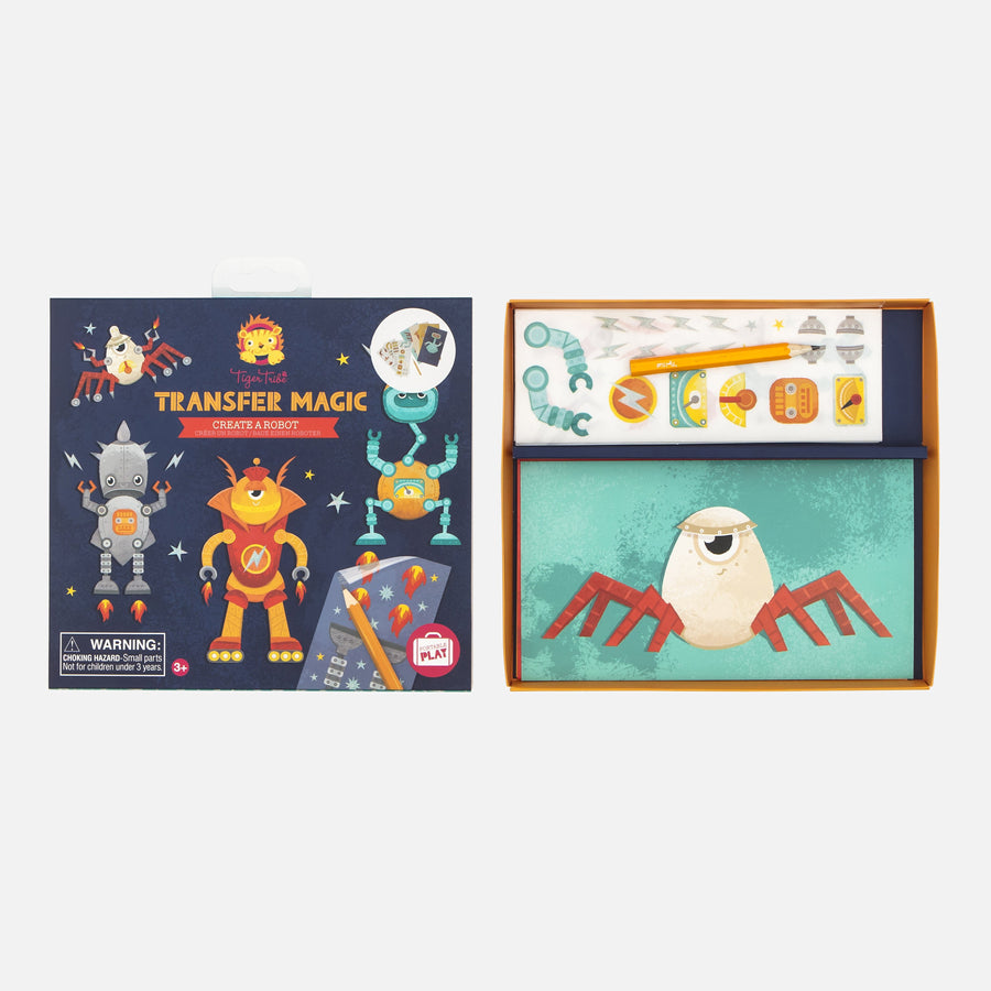 Tiger Tribe Transfer Magic - Create A Robot Multicolor Age-8 Years ...