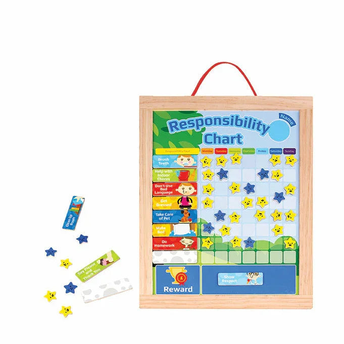 Tooky Toys Responsibility & Behaviour Magnetic Star Chart Age-3 Years ...