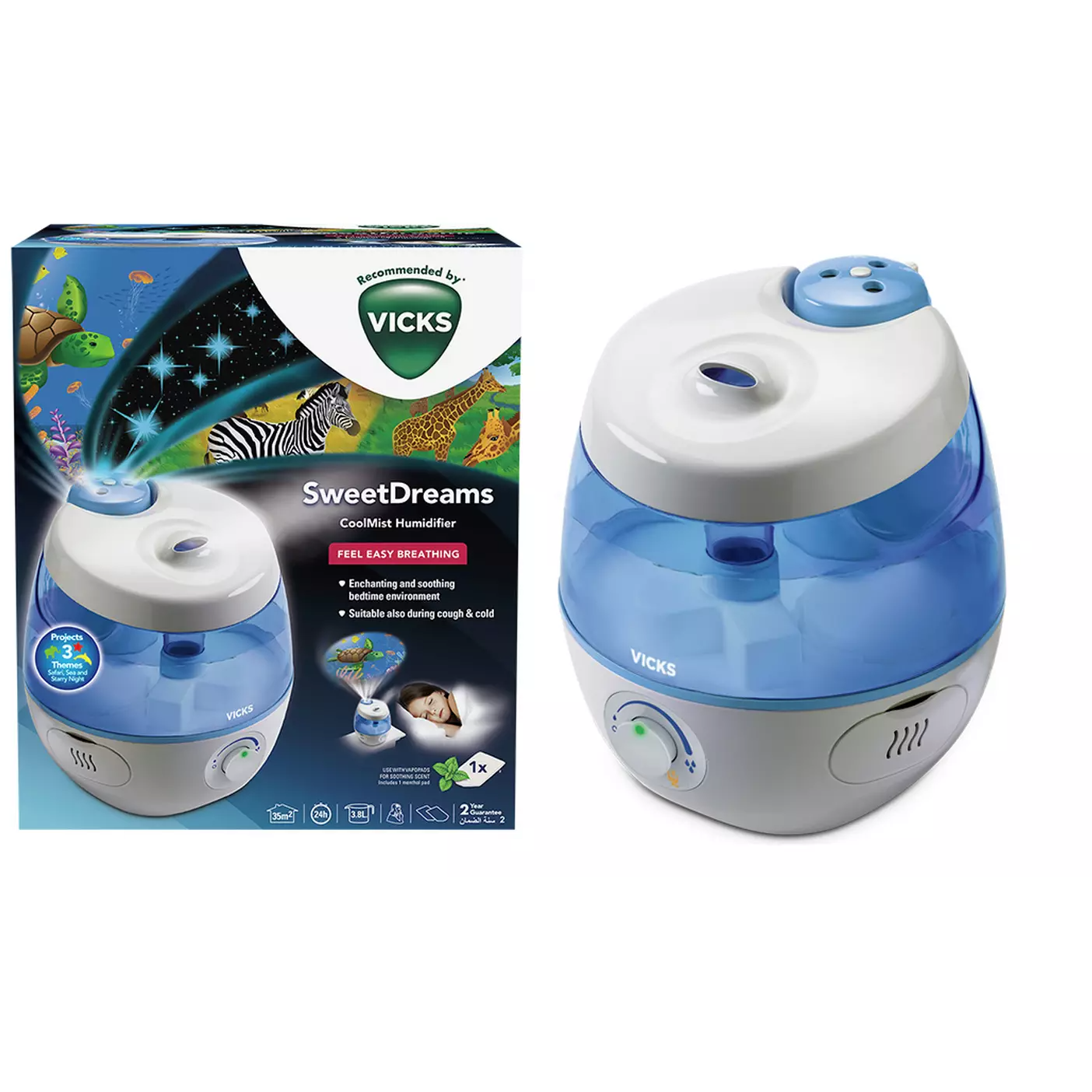 Vicks Sweet Dreams Humidifier Age- Newborns & Above - Peekaboo