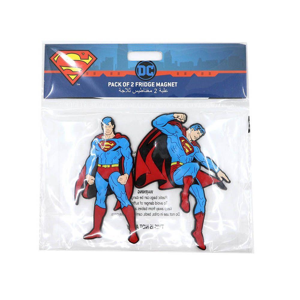 Warner Bros. Superman Pack Of 2 Soft Pvc Fridge Refrigerator Magnet ...