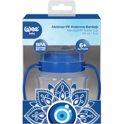 Wee Baby Non-spill PP Trainer Cup With Handles 125 ml - Evil Eye Bead ...