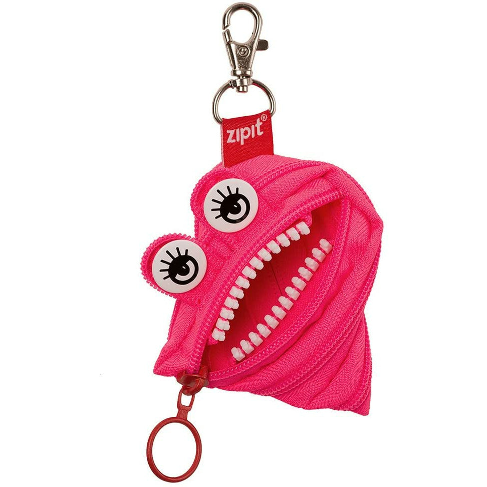 Zipit Grillz Monster Mini Pouch - Dazzling Pink Kids - Peekaboo