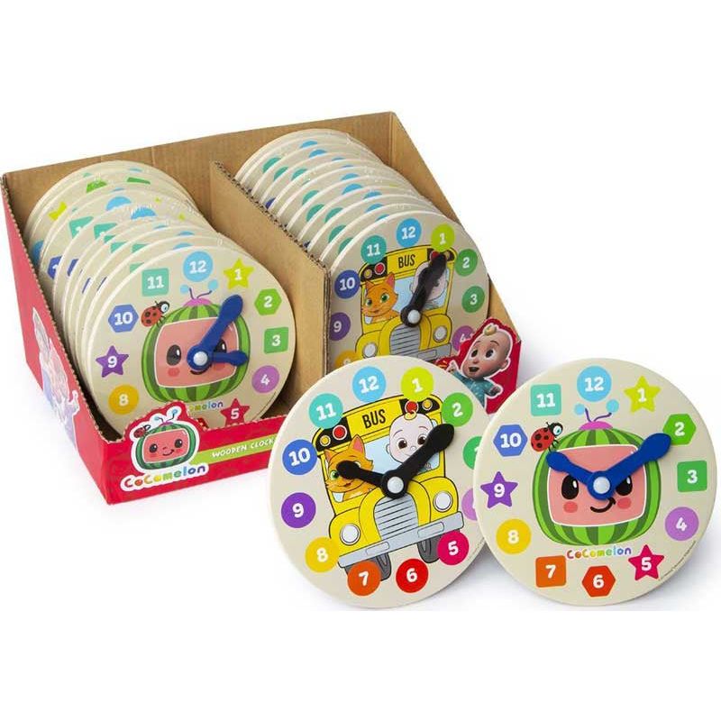 Cocomelon My First Wooden Clock Assorted Age-3 Years & Above - Peekaboo