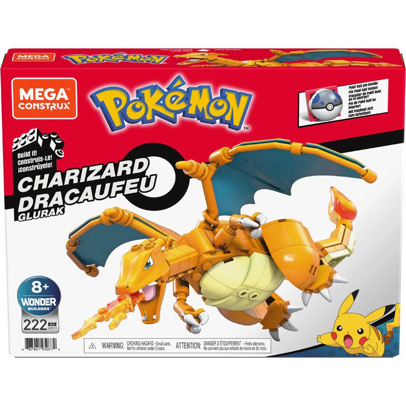 Mega Bloks Charizard Building Blocks Set Multicolor Age-8 Years & Above ...